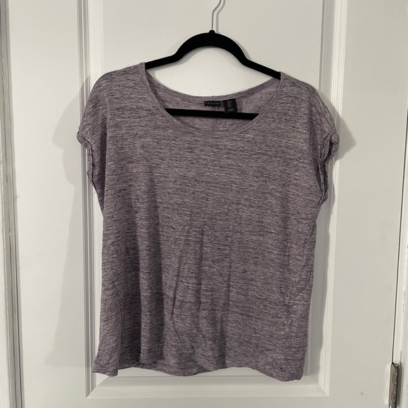 Tahari | Tops | Tahari 0 Linen Tshirt Top | Poshmark